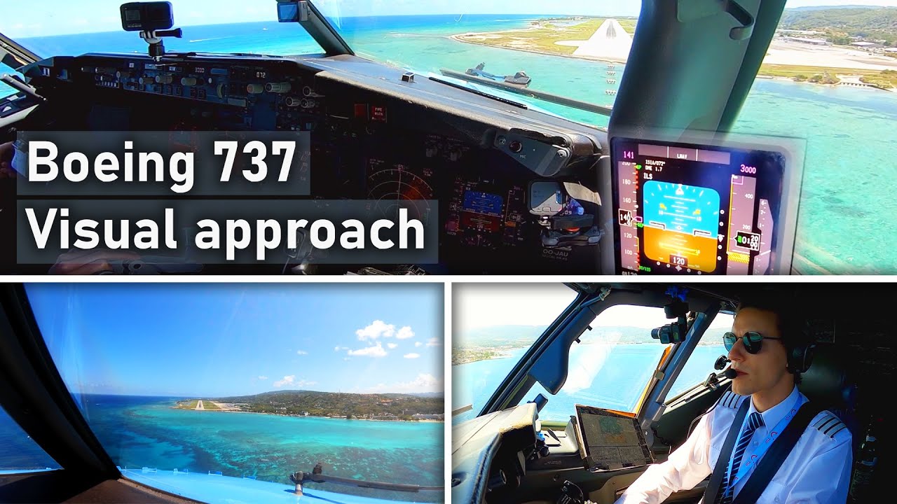 Boeing 737NG - Visual approach in Montego Bay, Jamaica (USA Mission ...