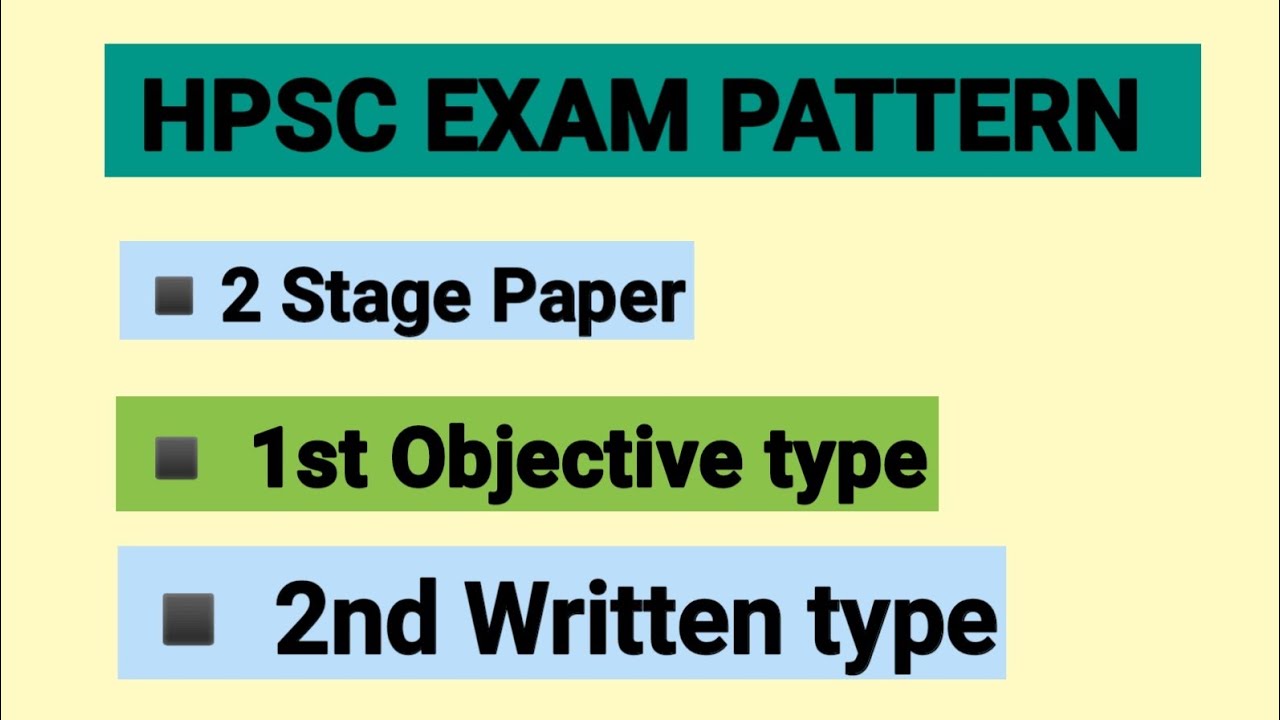 hpsc pgt exam pattern || 2 stage paper || hpsc pgt exam #hpsc #hpscpgt ...