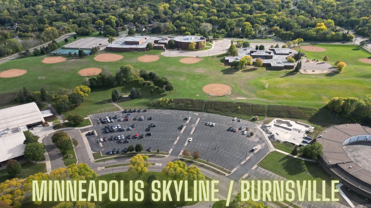 Minneapolis Skyline from Downtown Burnsville | Aerial Photography ...