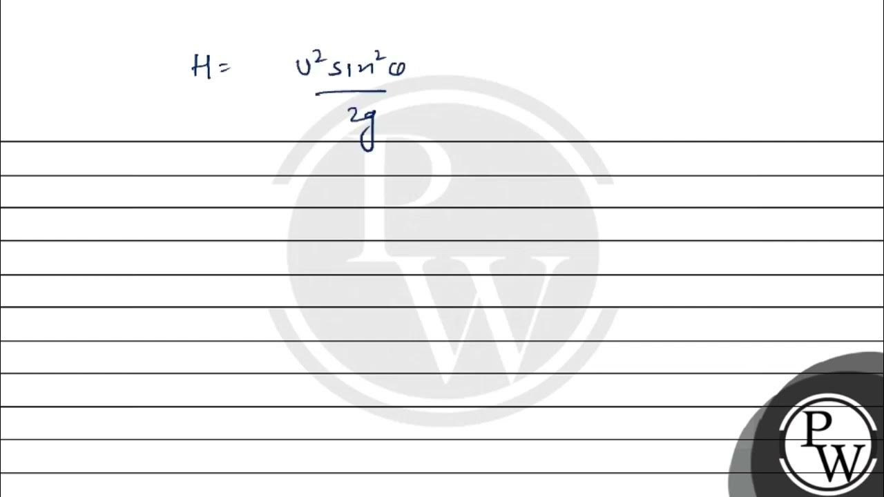 Two projectiles are thrown simultaneously in the same vertical plane from the same point. If the ...