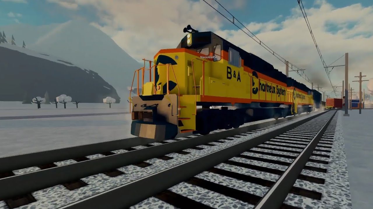 Freight train in Roblox - YouTube