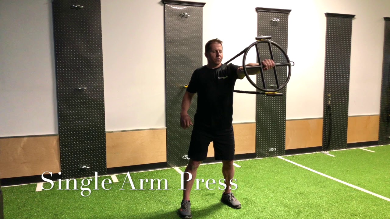 single arm press - YouTube