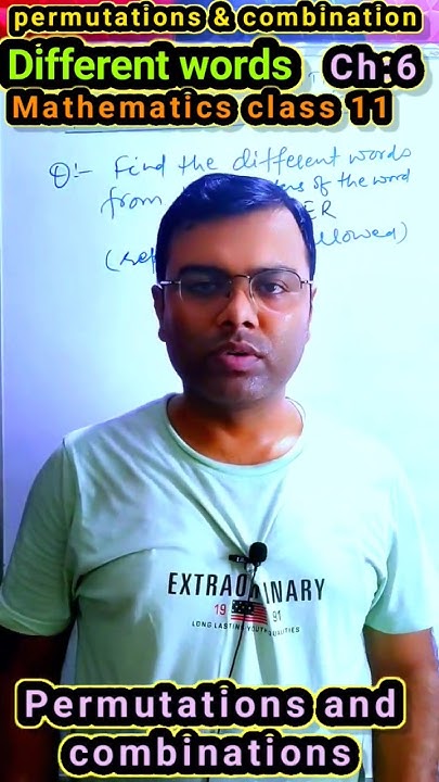 class 11 mathematics chapter 6 permutations and combinations #permutation #combination #shorts ...