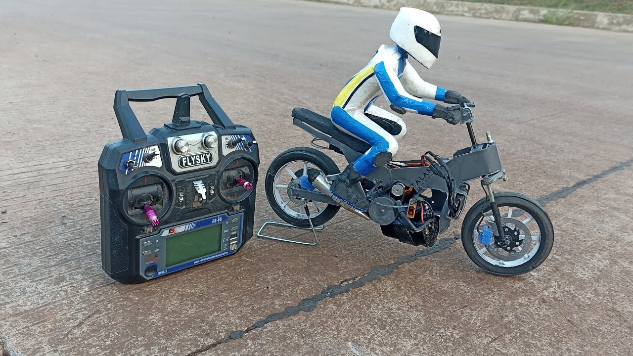 miniatur motor roadrace rc part2 - YouTube