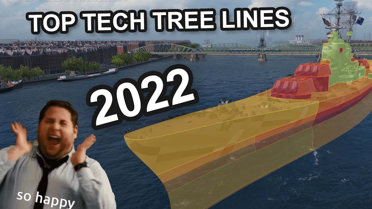 Top 10 WoWs Tech tree lines to grind in 2022 - YouTube