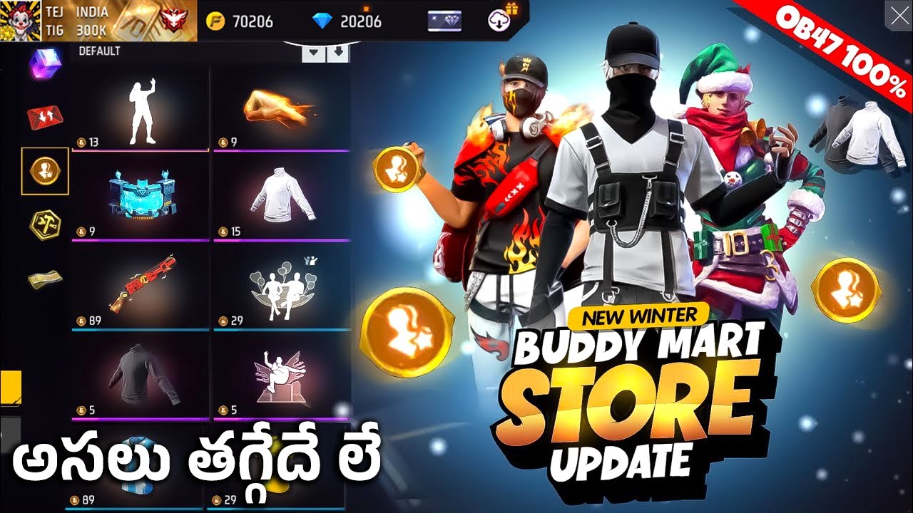 Next Buddy Mart Store Update Free Fire | Free Fire Mega Events | New ...
