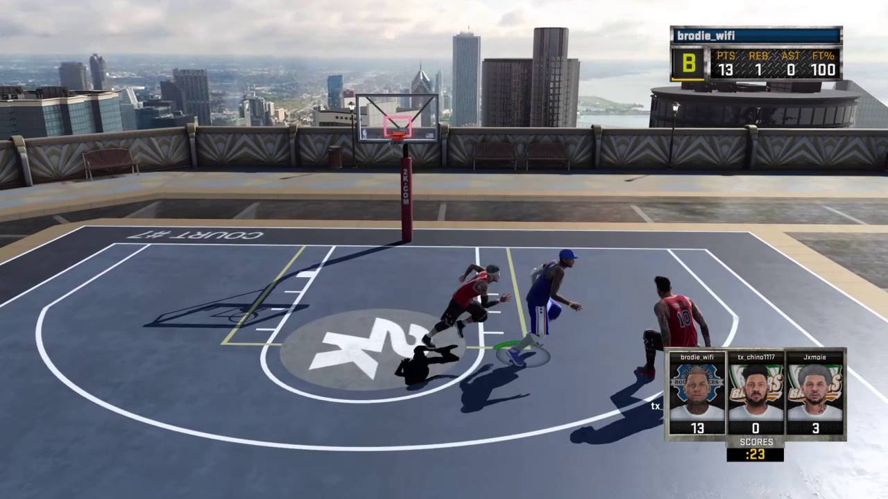 NBA 2K16_gameplay Brodie Wifi Rivet City games - YouTube