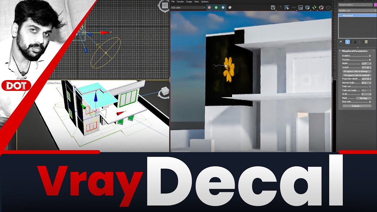 Vray Decal 3Ds Max Tutorial Tamil - YouTube