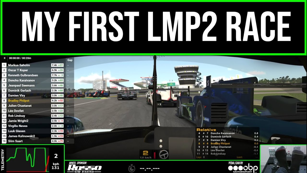 My First LMP2 Race | iRacing | Le Mans - YouTube