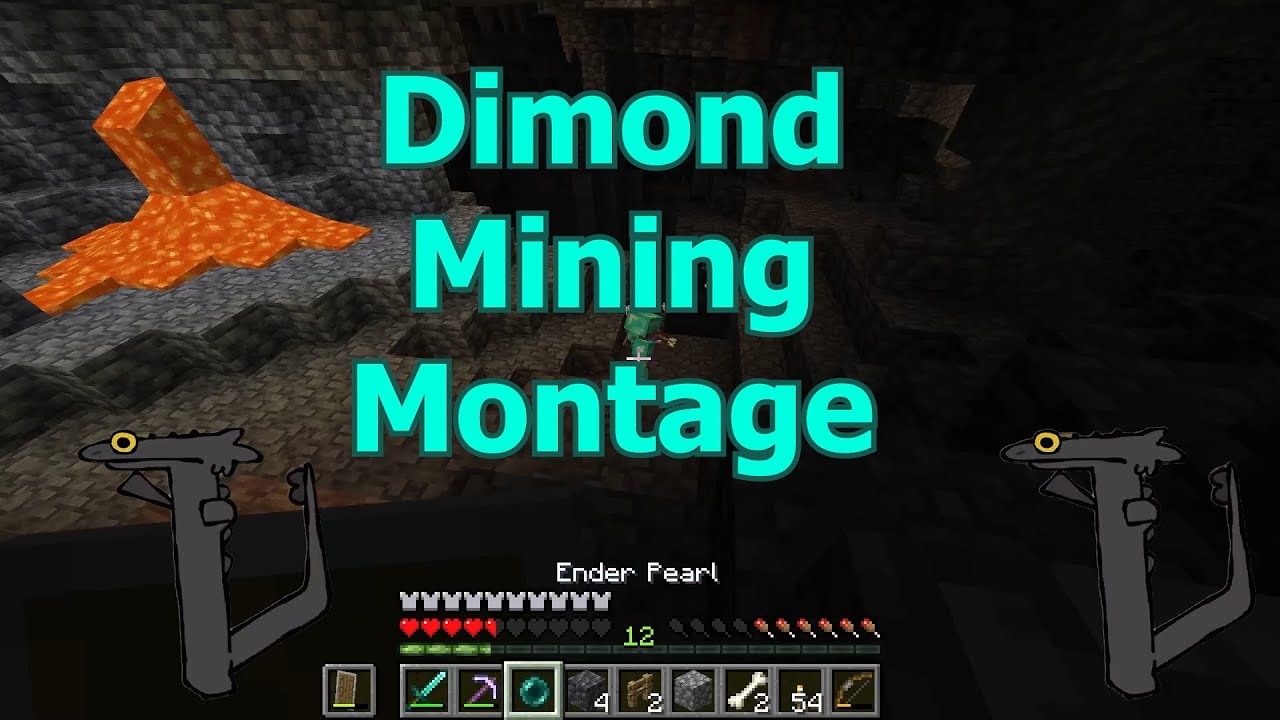 Minecraft Diamond Mining Toothless Dancing Montage - YouTube