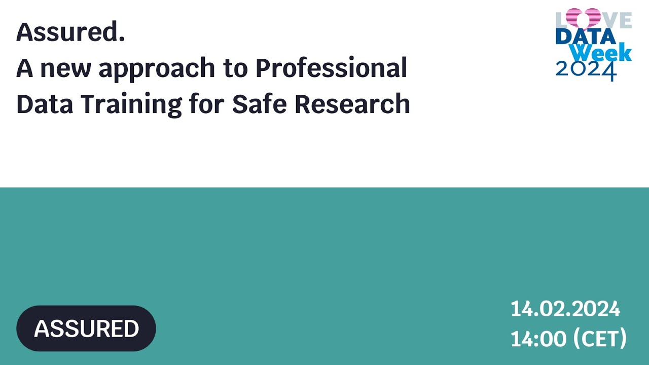 Assured - A New Approach to Professional Data Training for Safe ...