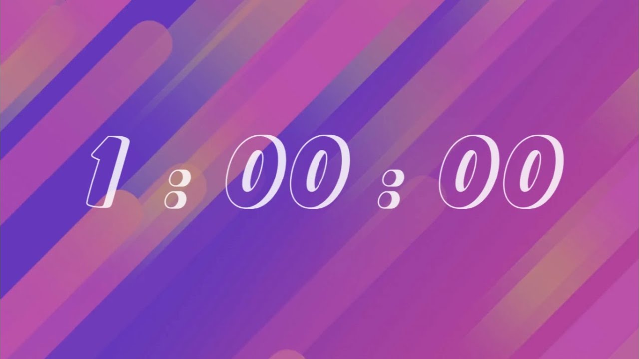 1 Hour Silent Screen Saver timer with Alarm - YouTube