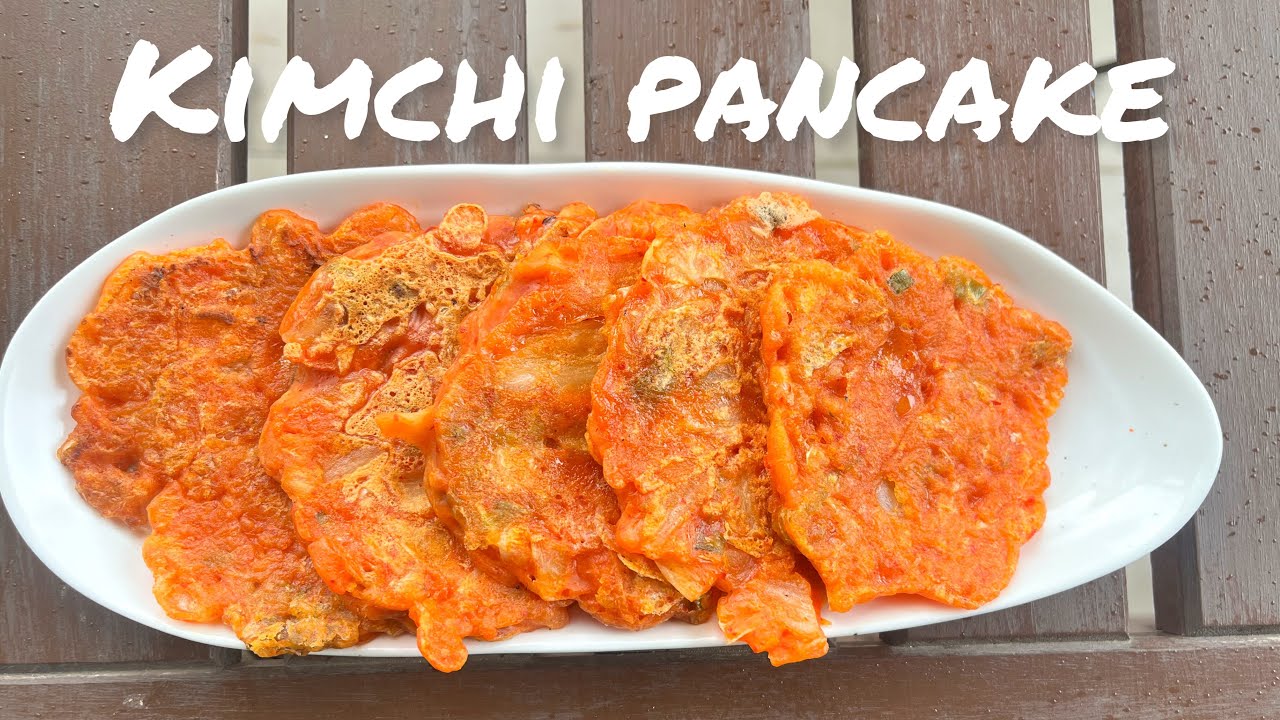 Korean traditional food- Kimchii pancake. Simple recipe - YouTube