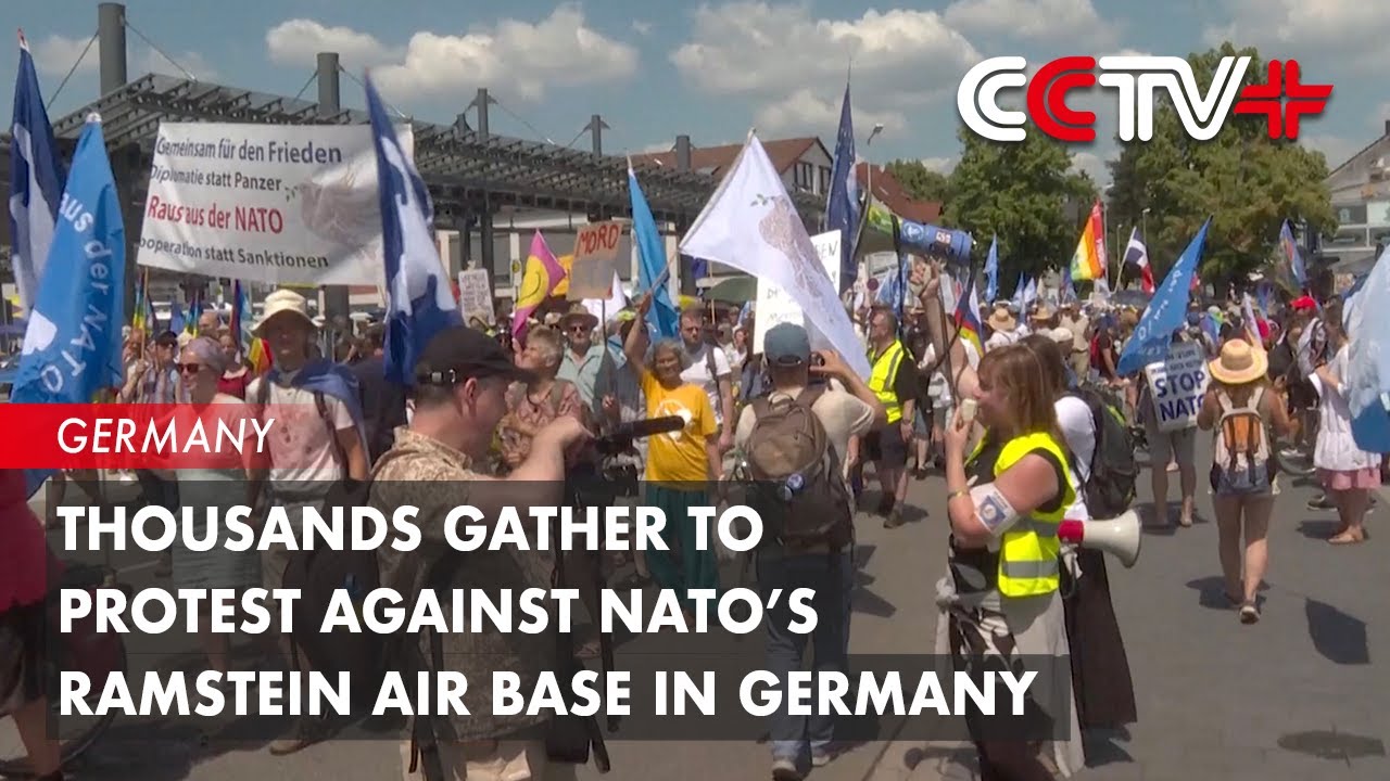 Thousands Gather to Protest Against NATO’s Ramstein Air Base in Germany ...