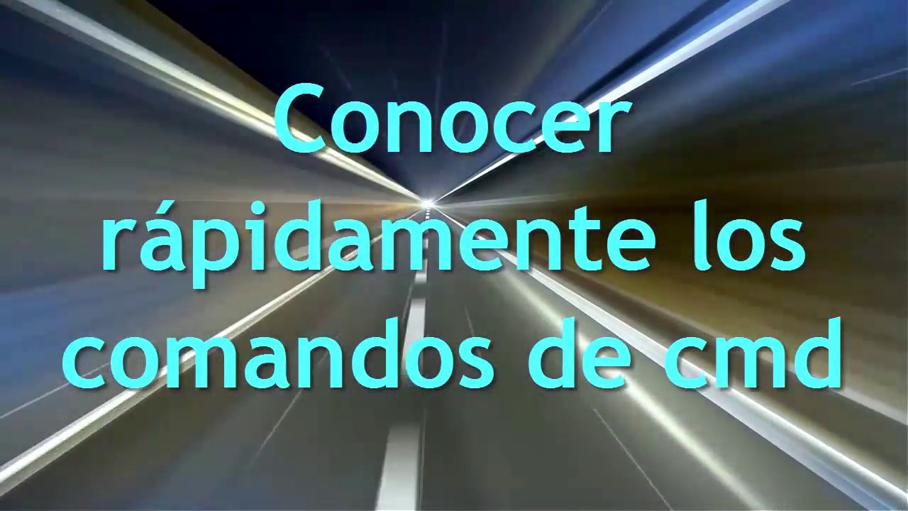 Saber y aprender los comandos cmd rápida y fácilmente - YouTube
