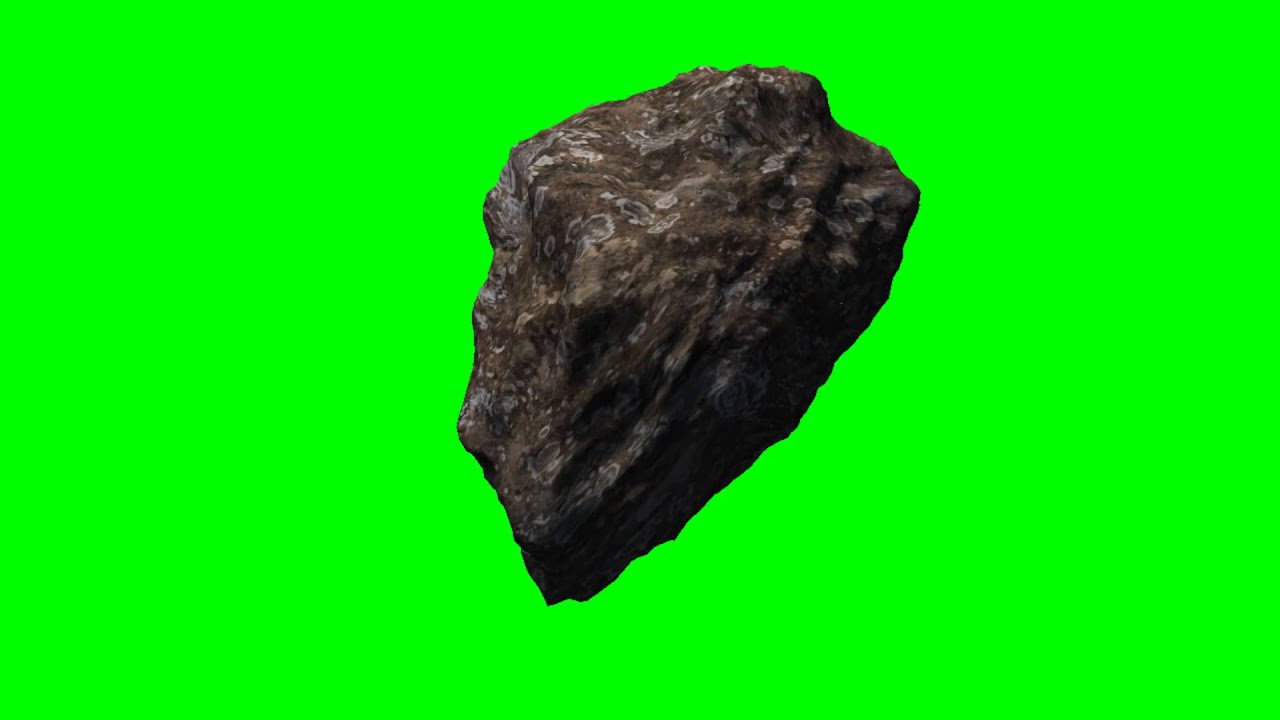 Asteroid - green screen - free use - YouTube