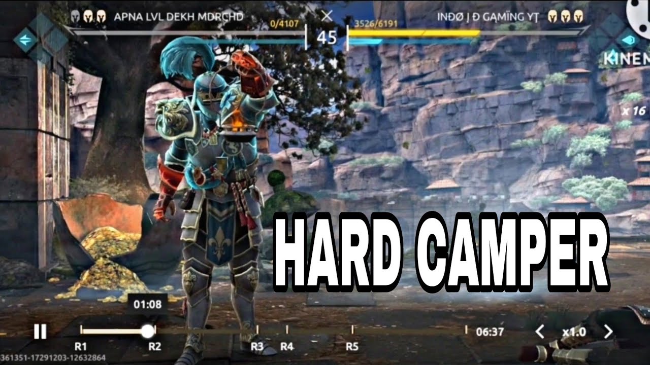 Battle to defeat camp player (3 squad) || shadow fight 4: arena #gaming ...