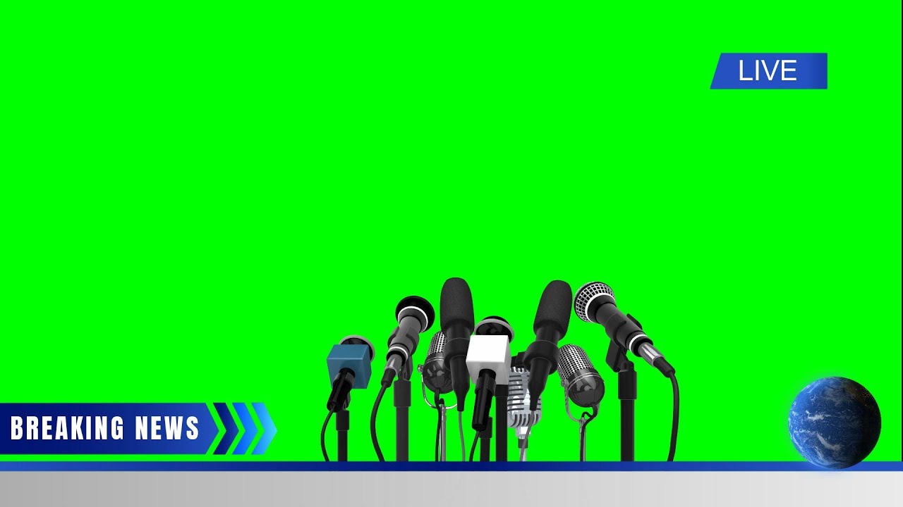 News Layout / Green Screen - Chroma Key news template | no copyright ...
