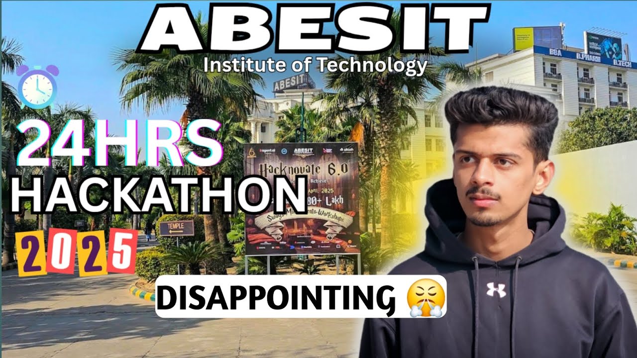 ABESIT COLLEGE 2025 😱 | 24 Hour Hackathon 🤯| Behind the Scenes ...