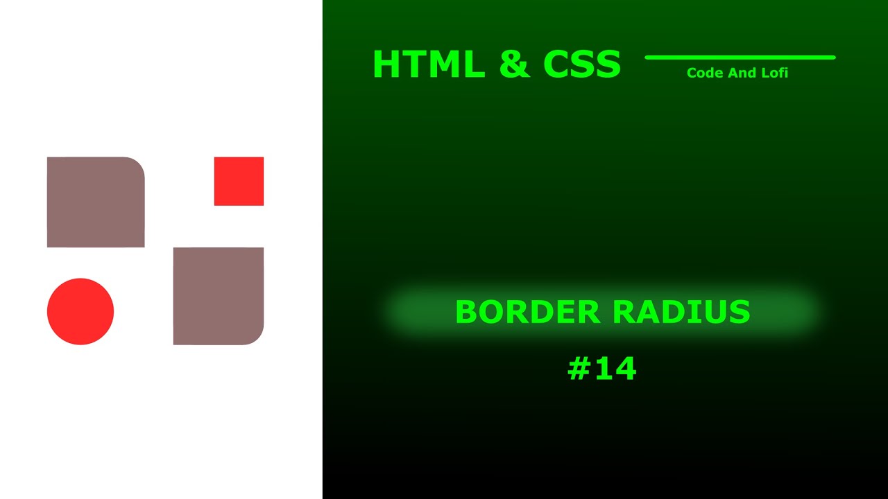 HTML & CSS #14 - #Border #radius #html #css - YouTube