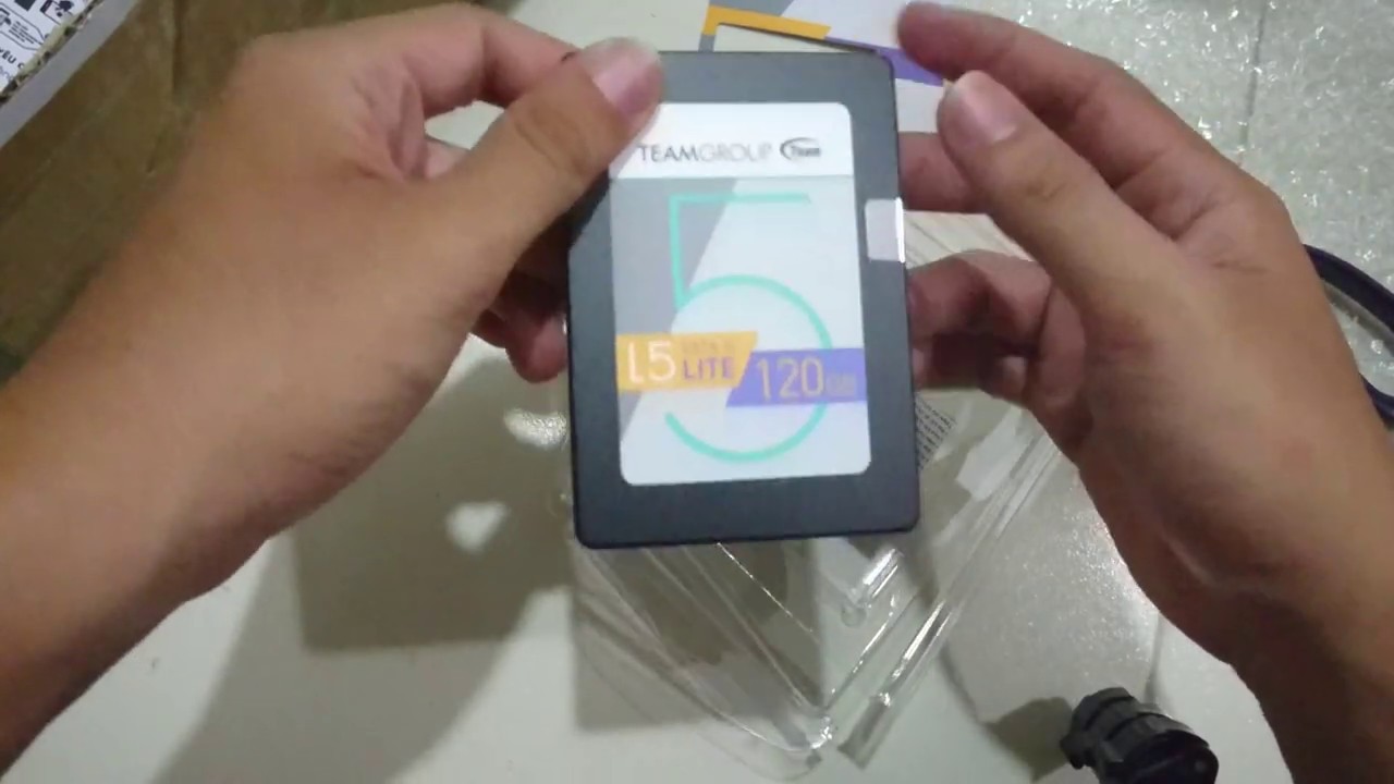 Khui hộp ổ SSD TEAM LITE 5 120GB (dung lượng thực 111GB) - YouTube