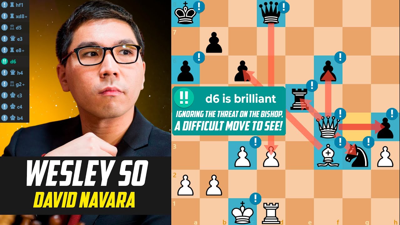 Wesley So *CRUSHED* David Navara with Brilliant Sacrifice - Champions ...