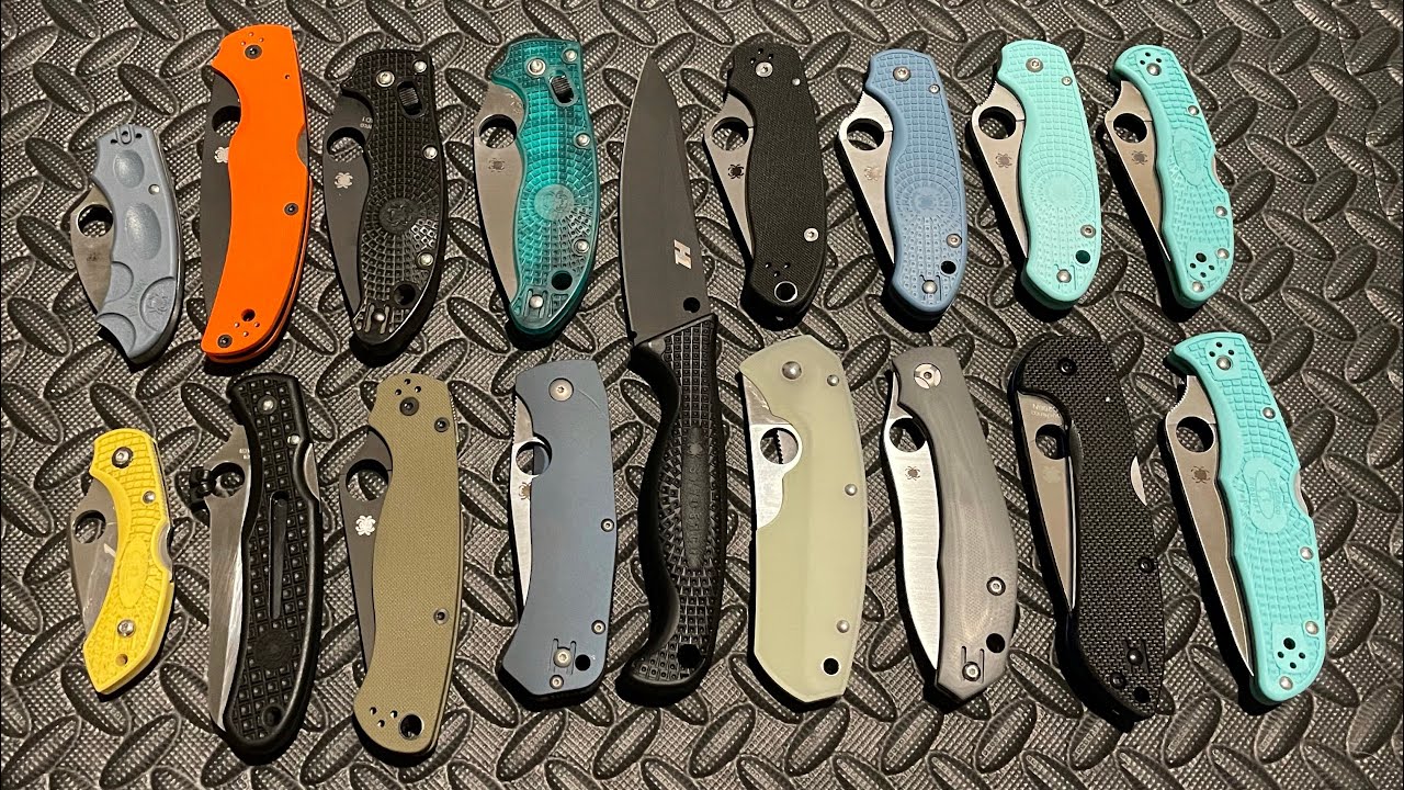 SPYDERCO KNIFE COLLECTION - YouTube