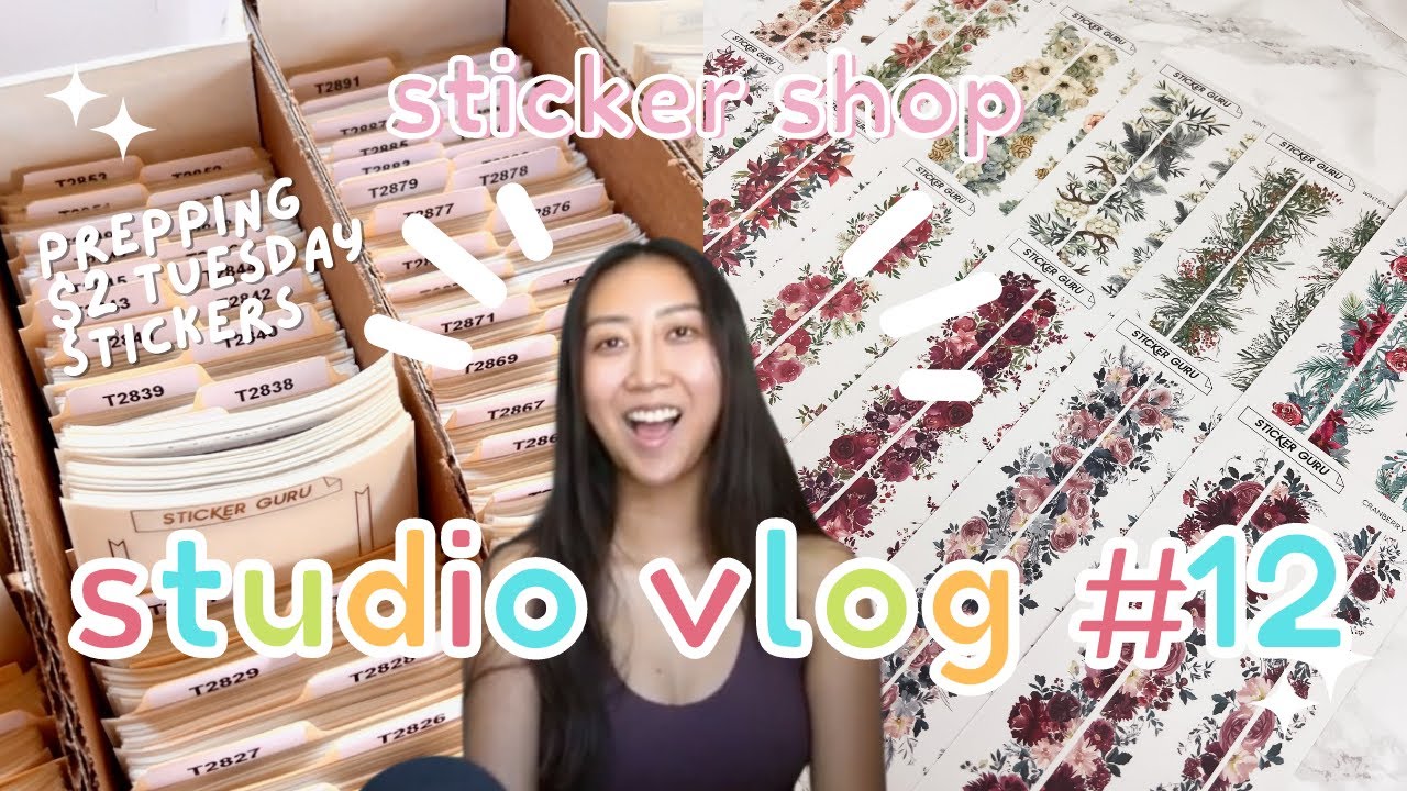 STUDIO VLOG #12 // Organizing 5000+ stickers! - YouTube