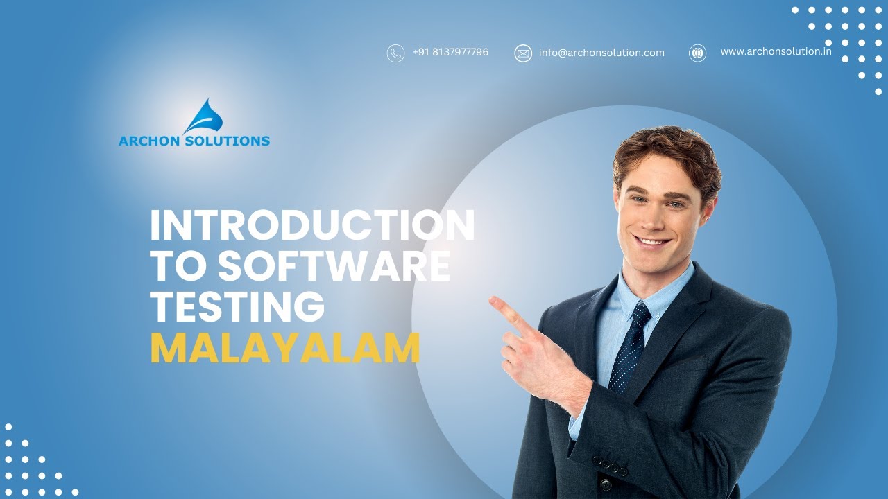 Introduction to Software Testing in Malayalam | Learn with Archon ...