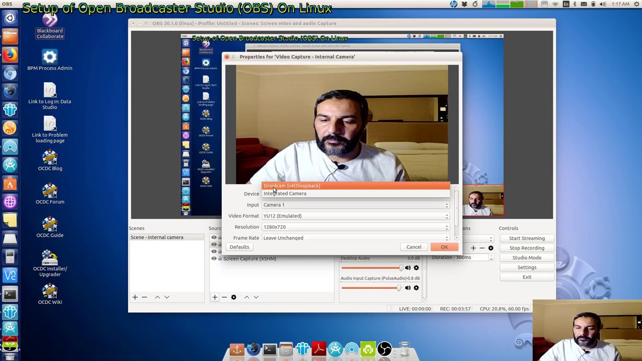 Setup Open Broadcaster Studio (OBS) with Mobile Camera and External Mic ...