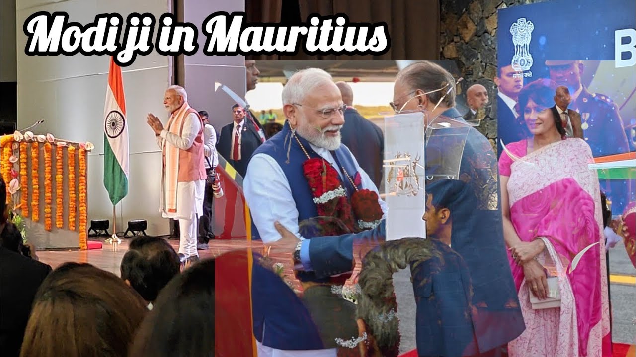 PM Narendra Modi in Mauritius| HCI program - YouTube
