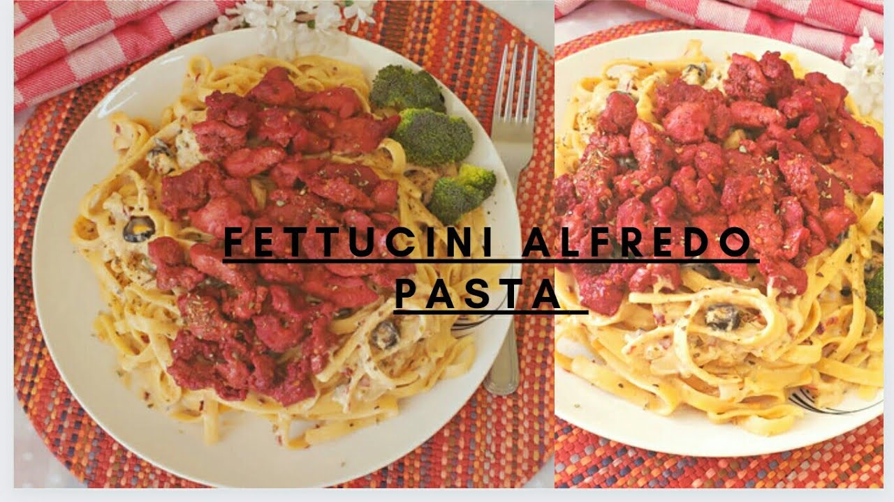 Fettucini Alfredo Pasta Recipe _ Homemade Creamy Alfredo sauce! - YouTube