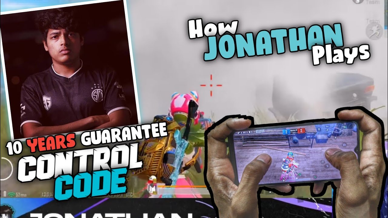 Jonathan Control Code and Sensitivity, 2021 | 2 Finger Claw, BGMI | Its ...