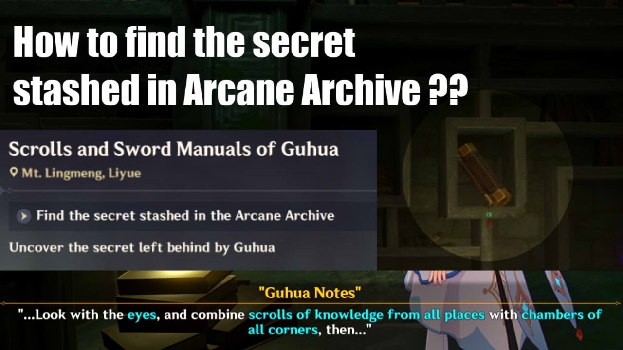 How to find the secret stashed in Arcane Archive | Genshin Impact - YouTube
