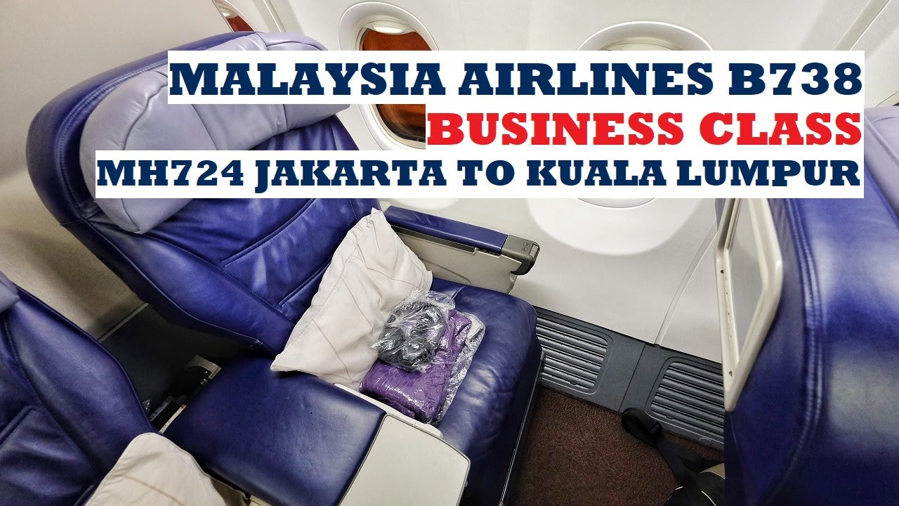 Malaysia Airlines 737 Business Class | MH724 Jakarta to Kuala Lumpur ...