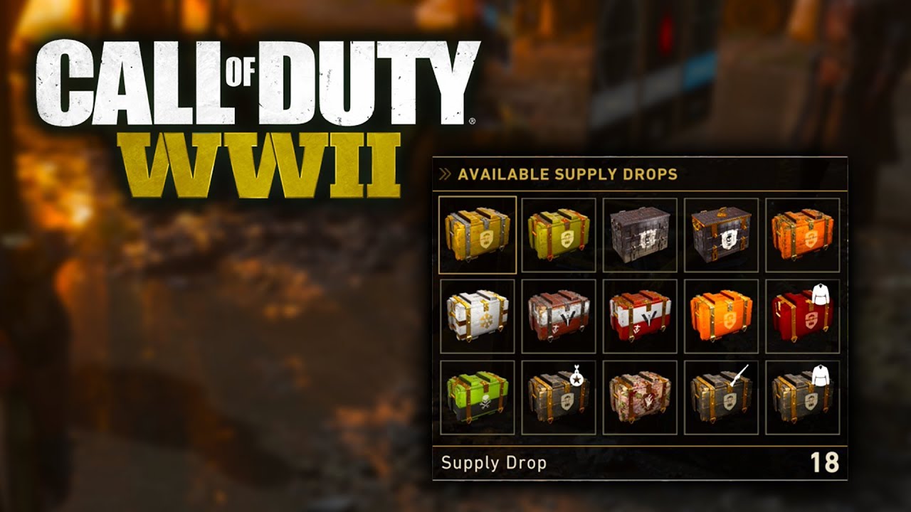 MASSIVE SUPPLY DROP OPENINGS - Call of Duty WW2 LIVE - YouTube