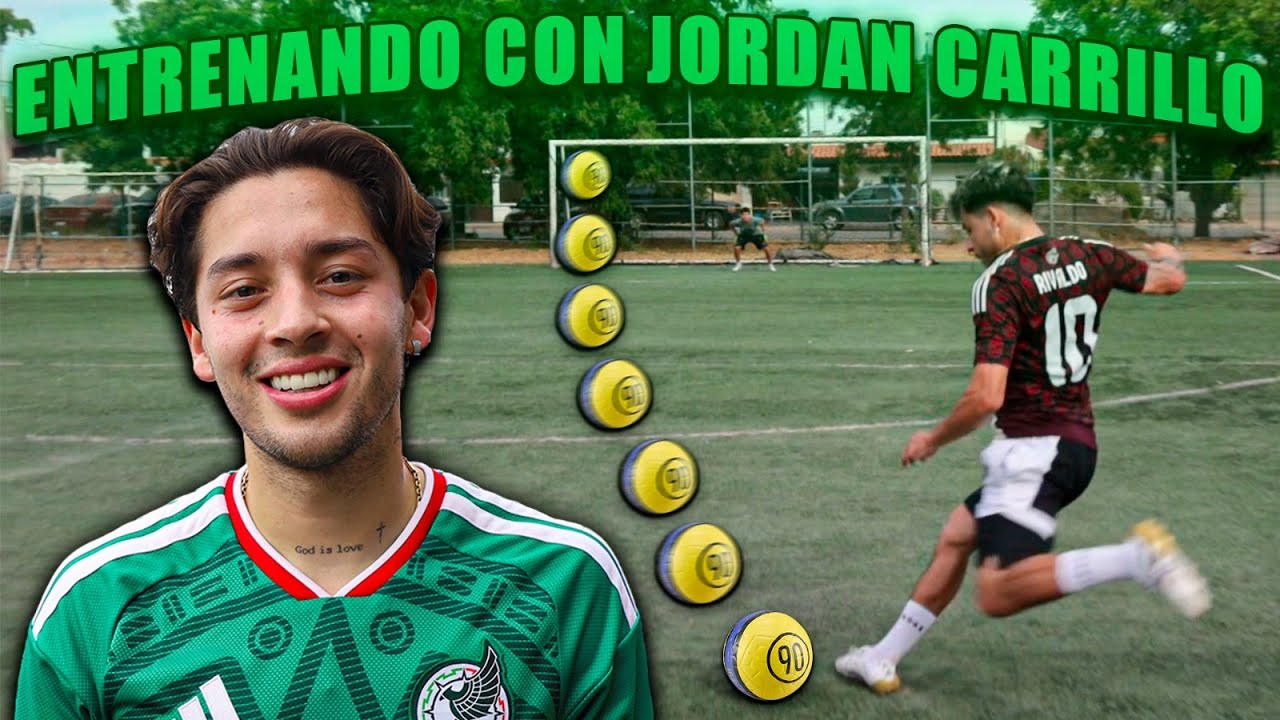 Entrenando con JORDAN CARRILLO para el Partidazo de Youtubers⚽️ - YouTube