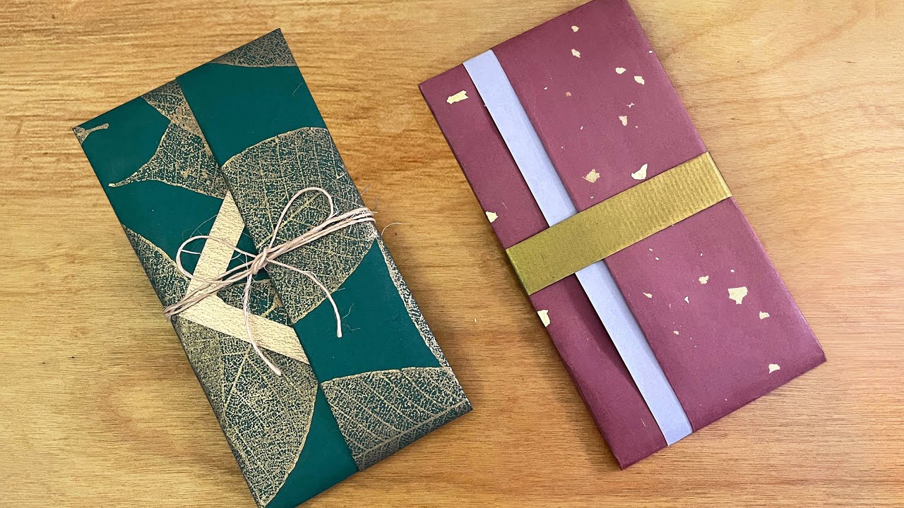 Money Wrap: plus how to make a greeting card using wrapping paper - YouTube