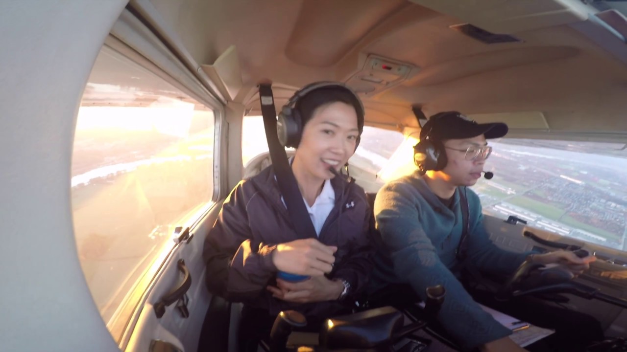 A Day of a Korean Female Pilot as a flight Instructor in Canada! #2 ...