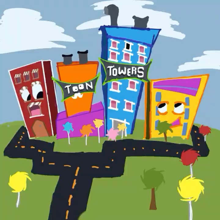 Day 3 of hermit a day may - draw your favorite build - Toon Towers ...
