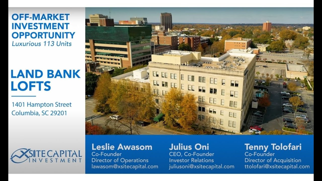 NEW DEAL ALERT: Land Bank Lofts | Columbia, SC | 113 Units - YouTube