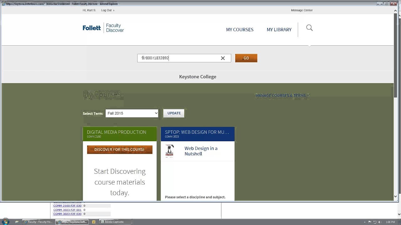 Follett Discover TextBook Adoption Process for Faculty - YouTube