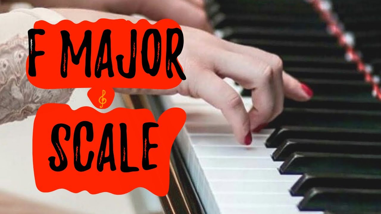 F Major scale - LEFT HAND with finger numbers - YouTube