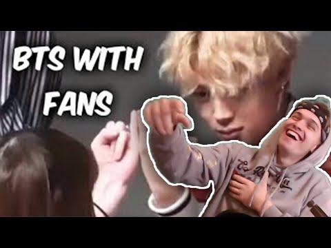 BTS Funny Interactions with Fans - Try Not To Laugh/Smile Reaction