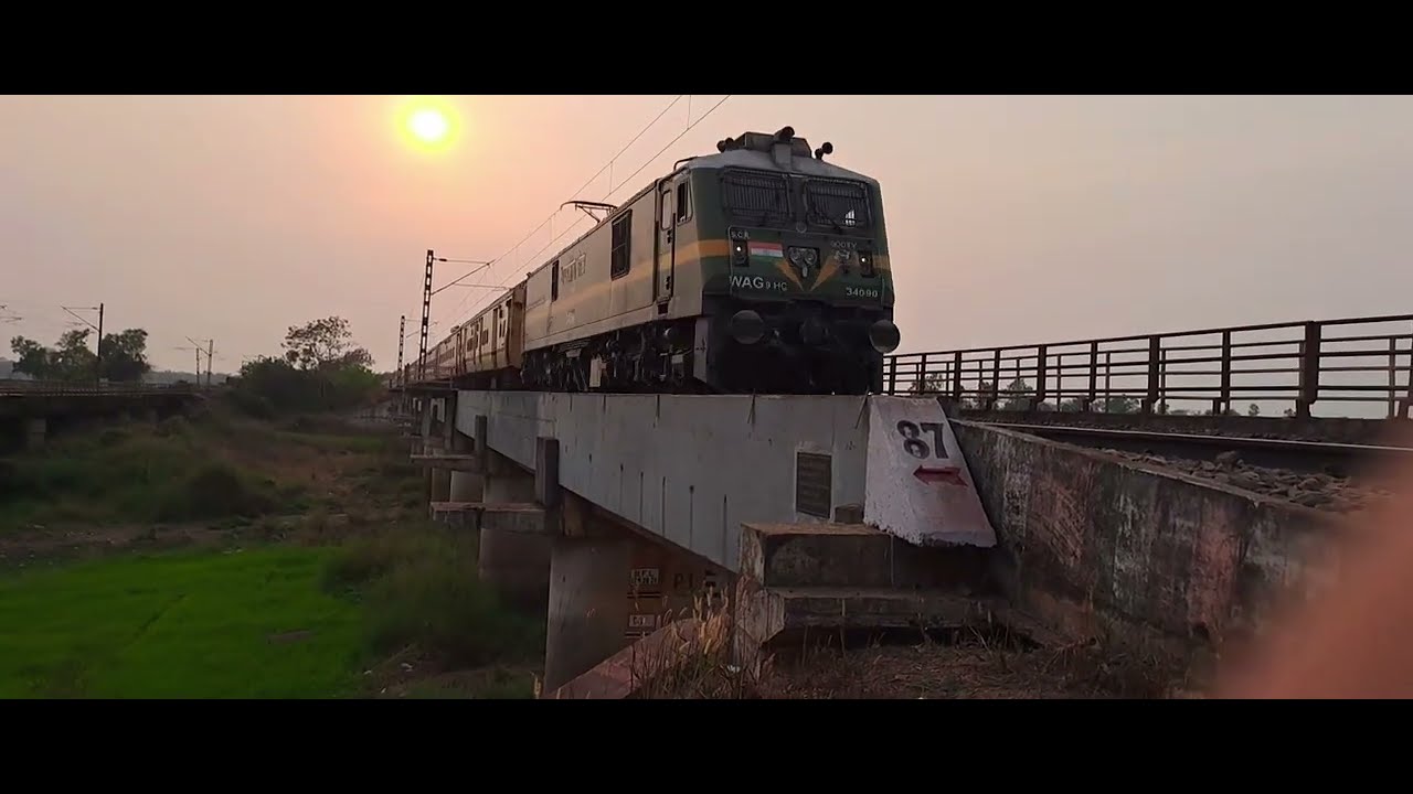 High speed Bridge actions|130 Km per hour flying Expresses jumping on ...