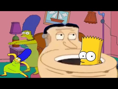 Quagmire slowly turns into a toilet in the Simpsons - YouTube