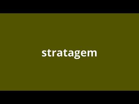 what is the meaning of stratagem - YouTube