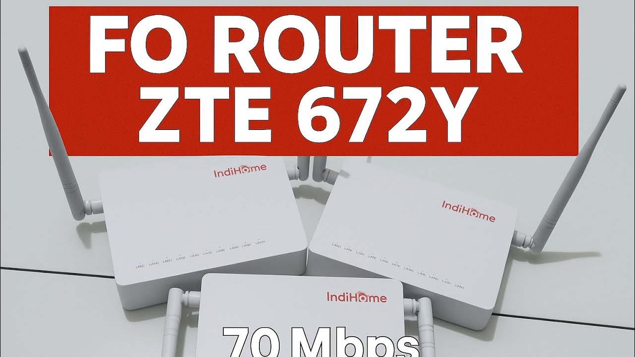 FO ROUTER ZTE F672Y 70 Mbps - YouTube