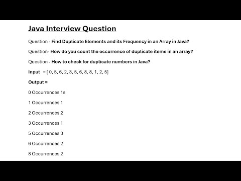 #5 How do you count the occurrence of duplicate items in an array? | Duplicate Elements in Array ...