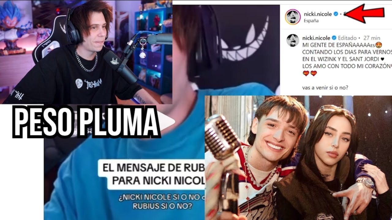 EL MEME de NICKI NICOLE LLEGO LEJOS PESO PLUMA va POR RUBIUS? - YouTube